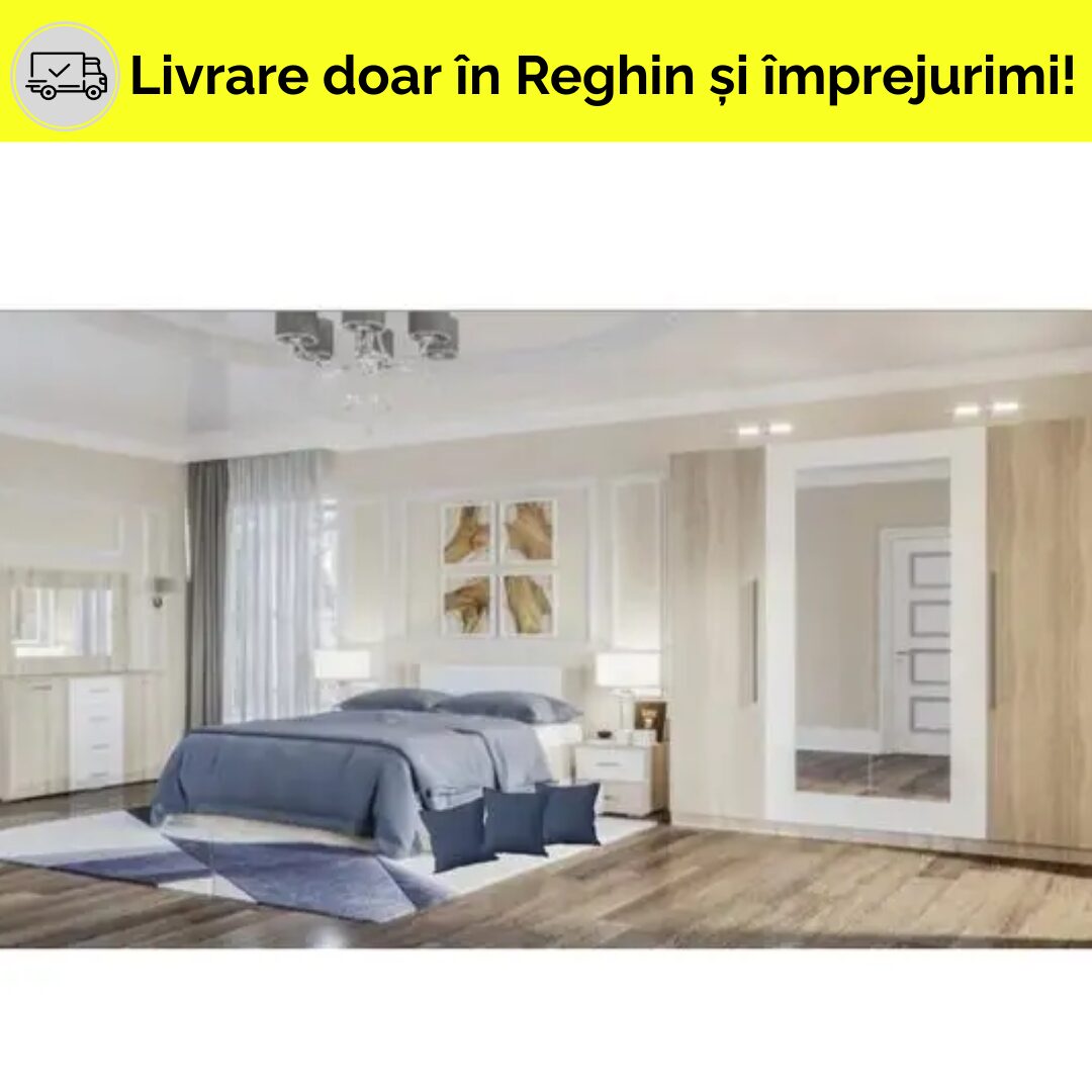 DORMITOR LILEYA NEW 3 SONOMA/ALB - Evora Center